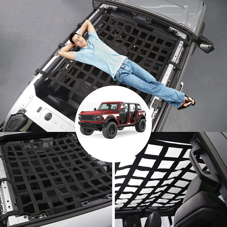 Car Roof Mesh Hammock for Ford Bronco 2021-23 4 Door – am-wrangler