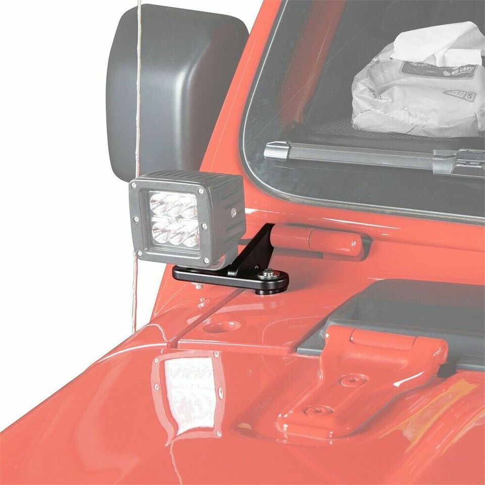 A-Pillar Light Mounting Brackets-Pairs for Jeep Wrangler JL/ JT 18-23 ...