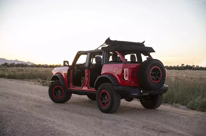 FORD 2021-2022 BRONCO 4 DOOR BLACK TWIL TREKTOP® SLANTBACK SOFT TOP 56 ...