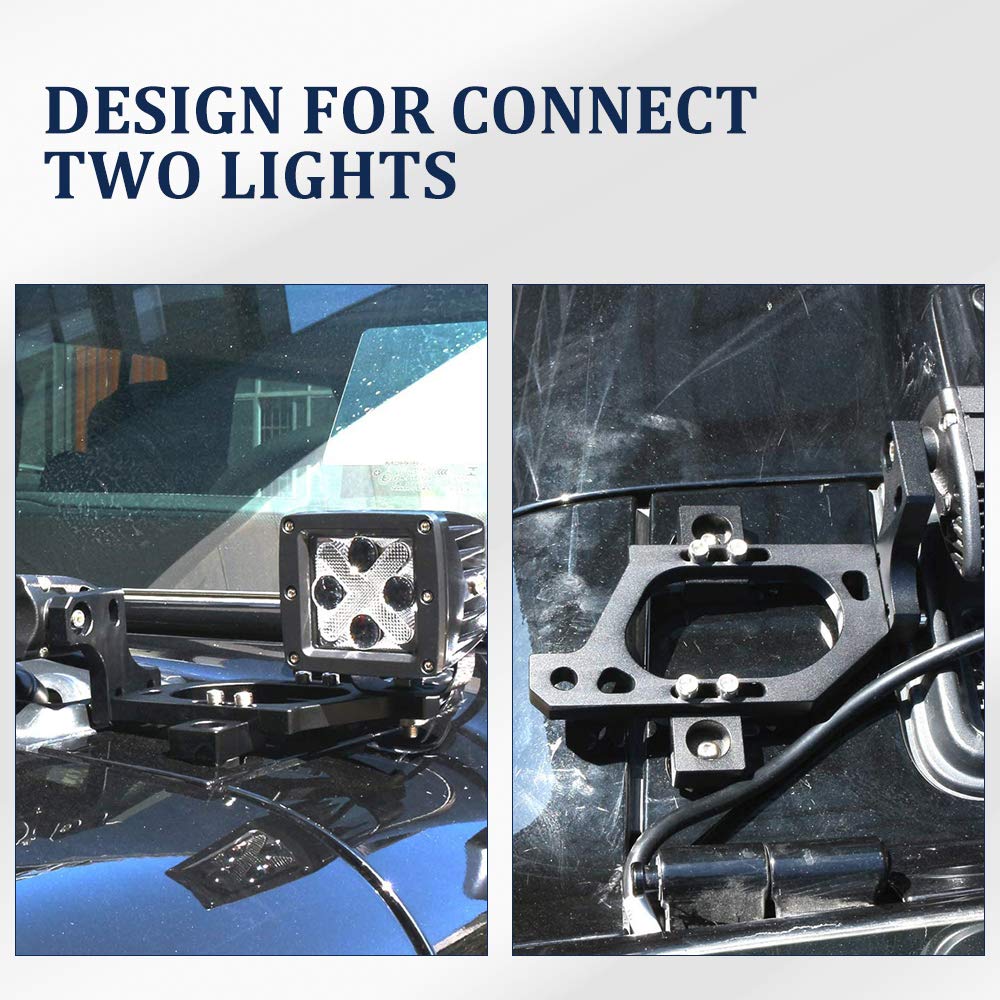 Hood Lights Brackets for Jeep Wrangler JL – am-wrangler